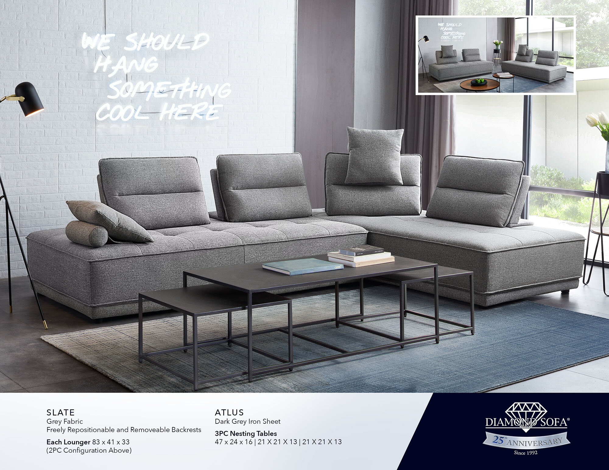 Sectionals Slideshow — Diamond Sofa