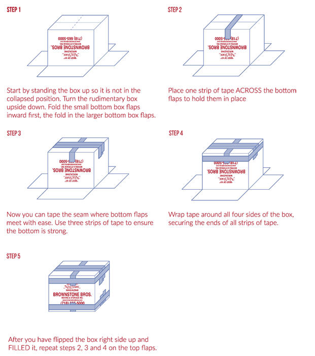 Packing Instructions — Brownstone Brothers Moving & Storage