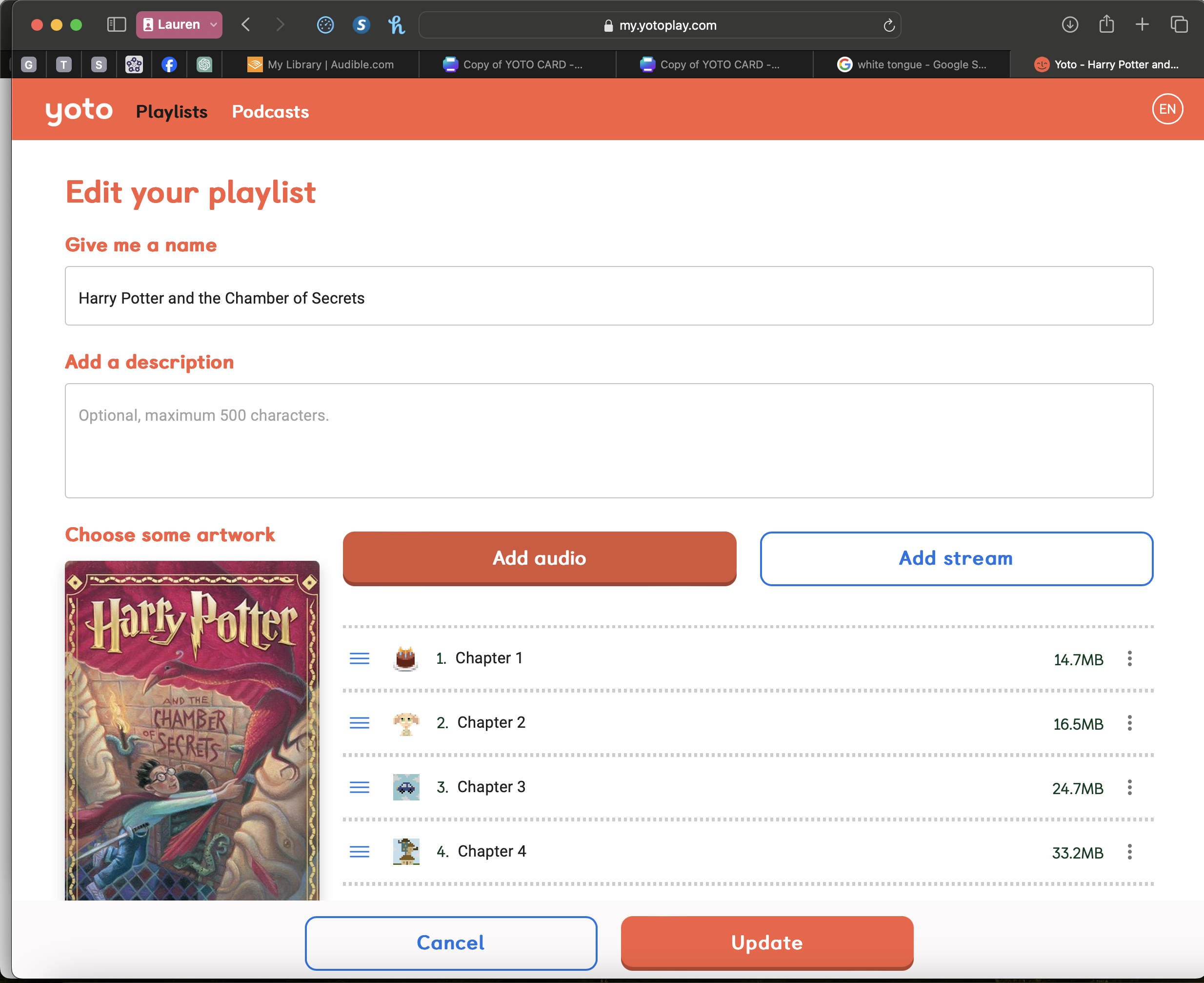 Make Your Own Yoto Card, Cover and Pixels with an Audible book and ...
