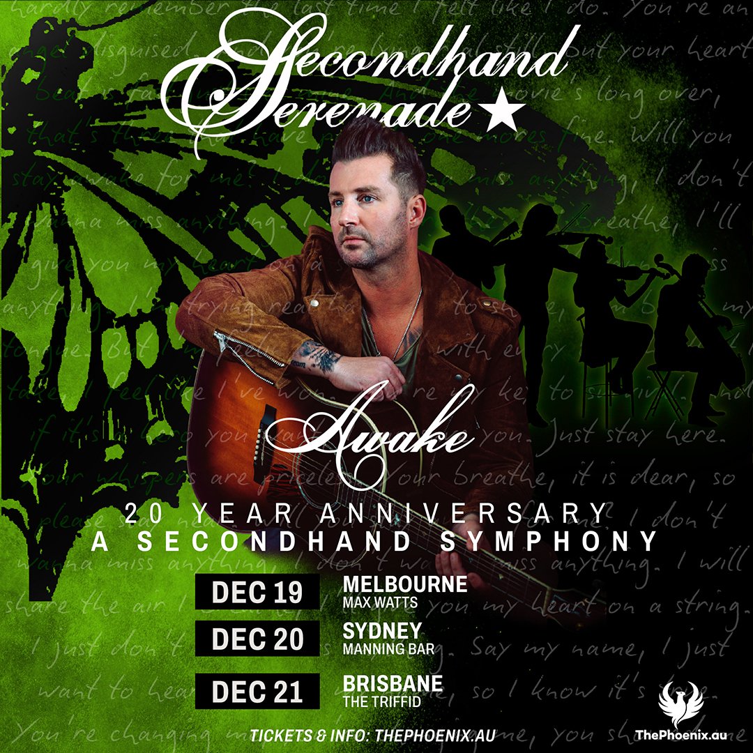 Secondhand Serenade – Awake 20th Anniversary Australian Tour