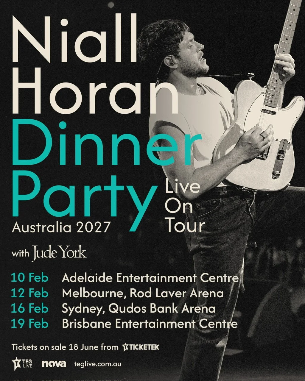 Niall Horan - Dinner Party Australian Tour 2027