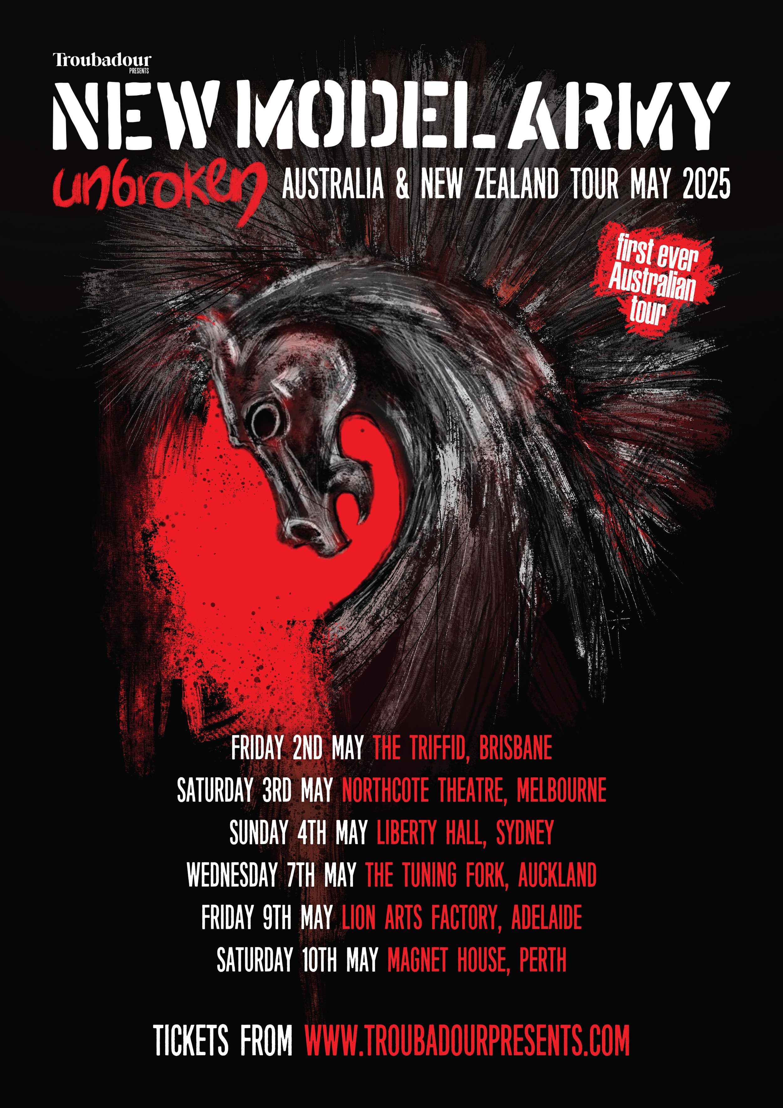 New Model Army Announce Debut Australian Tour