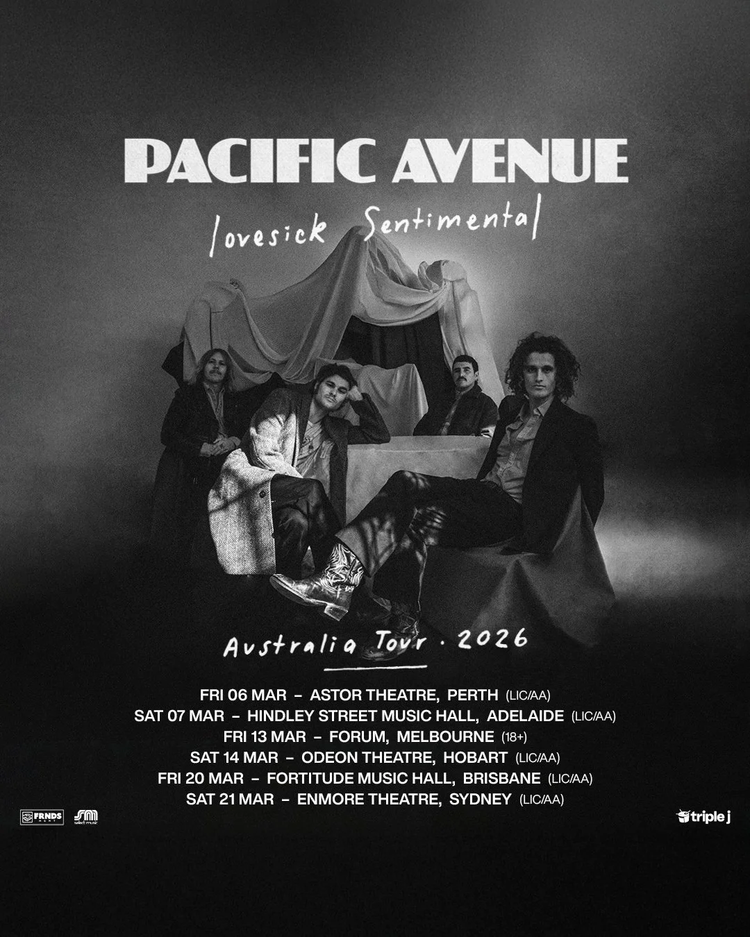 Pacific Avenue – Lovesick Sentimental Australian Tour 2026