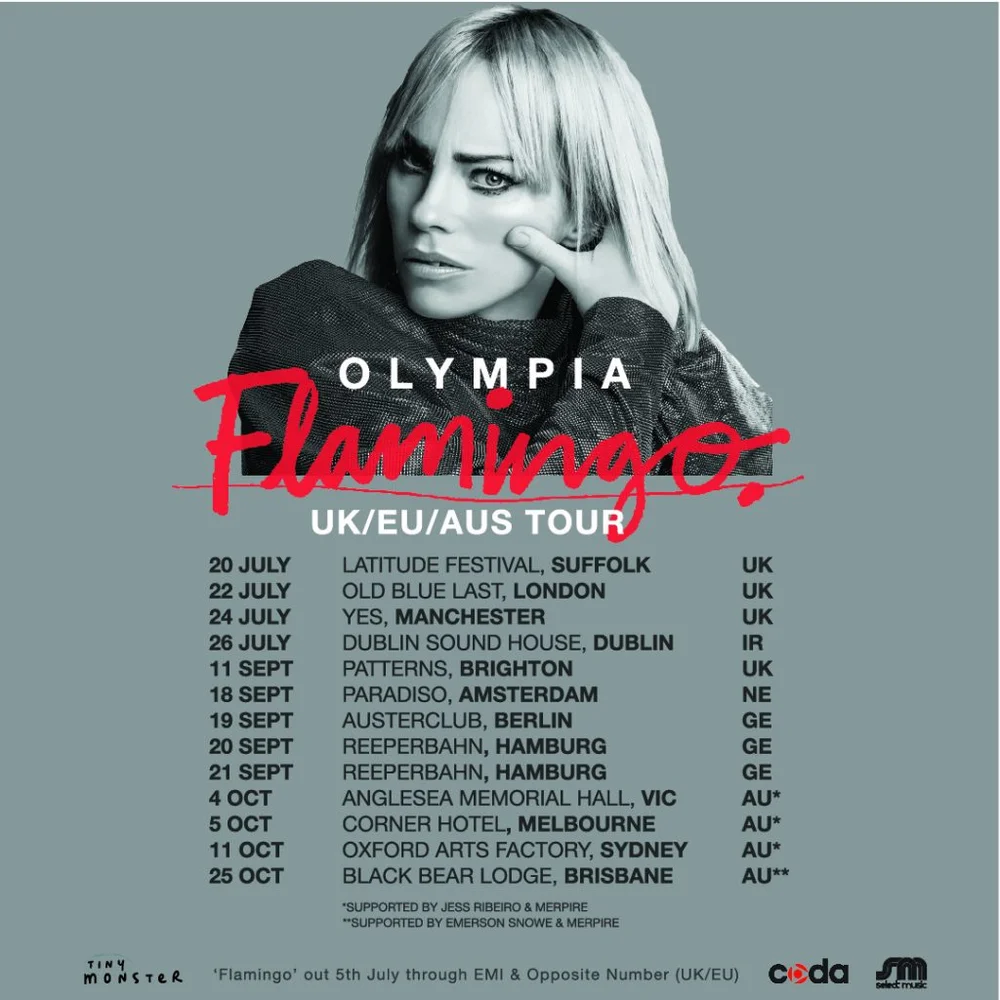 OLYMPIA ANNOUNCES TOUR DATES