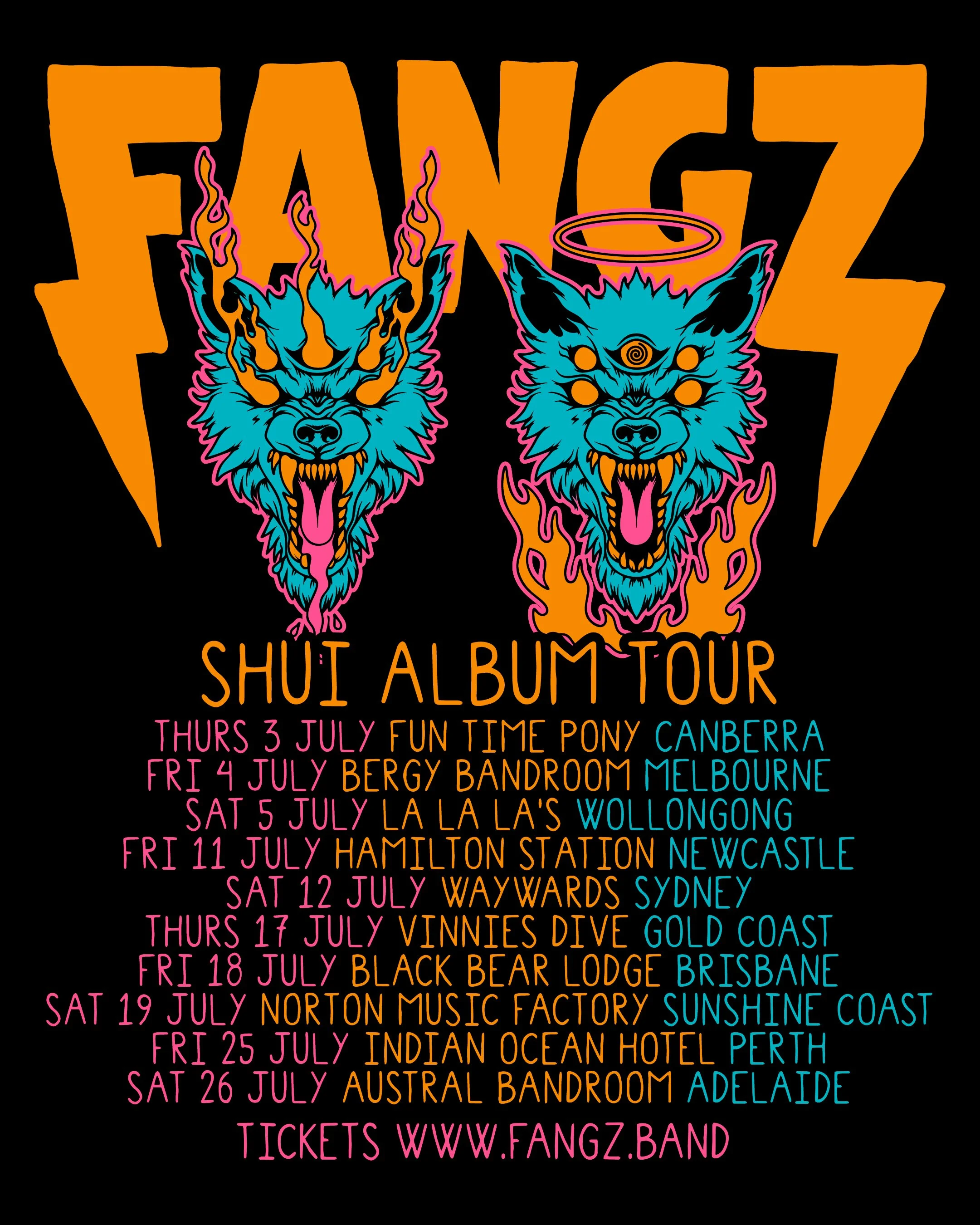 FANGZ – 'Shui' 2025 Album Tour