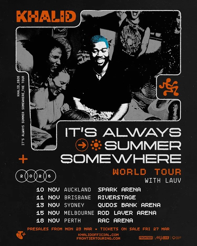 Khalid – It’s Always Summer Somewhere Australian Tour 2026