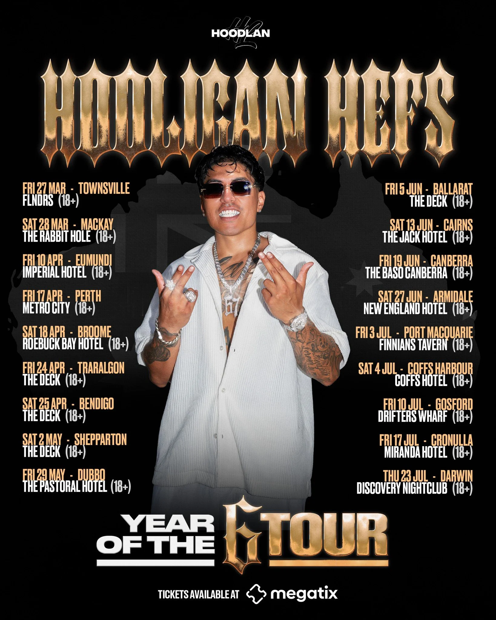 Hooligan Hefs – Australian Tour 2026