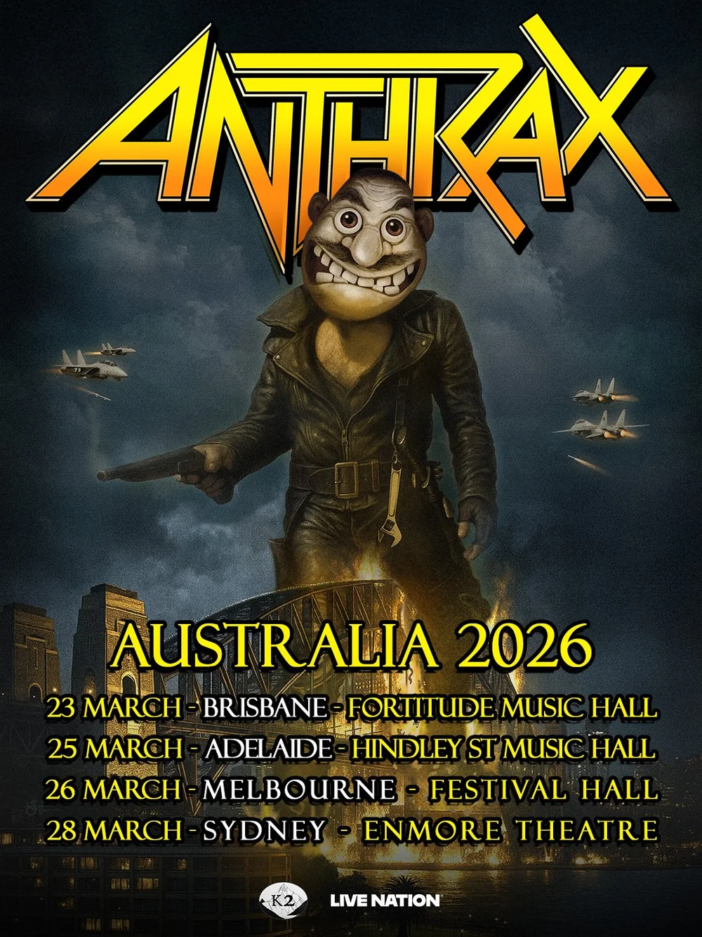 Anthrax - Australian Tour 2026