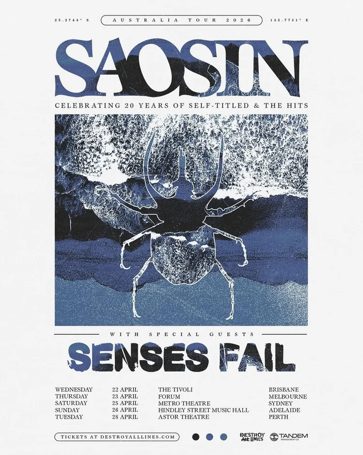 Saosin – Australian Tour 2026
