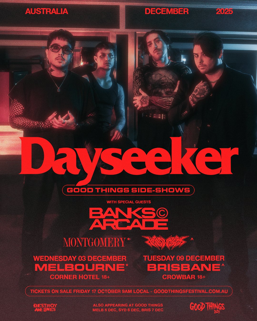 Dayseeker – Good Things Festival Sideshows 2025