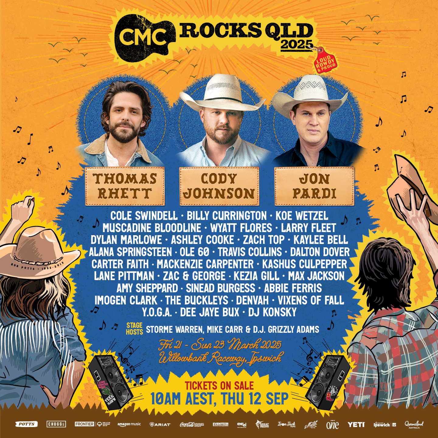 CMC ROCKS QLD REVEALS ARTIST LINEUP FOR 2025