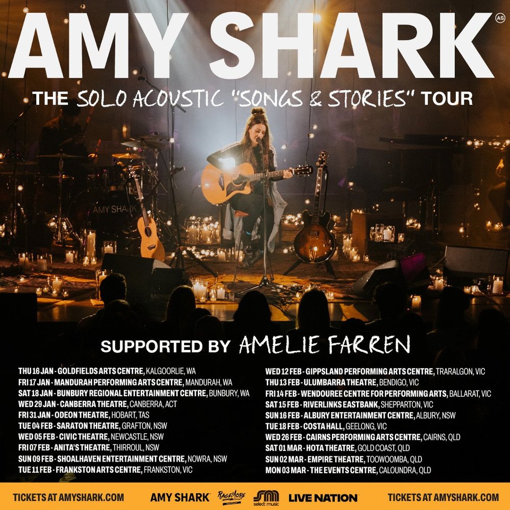 Amy Shark Announces "Songs & Stories" Acoustic Tour with Amélie Farren