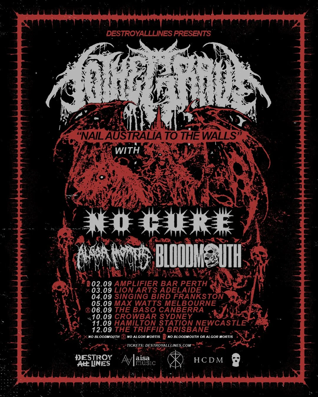 To The Grave - Australian Tour 2026