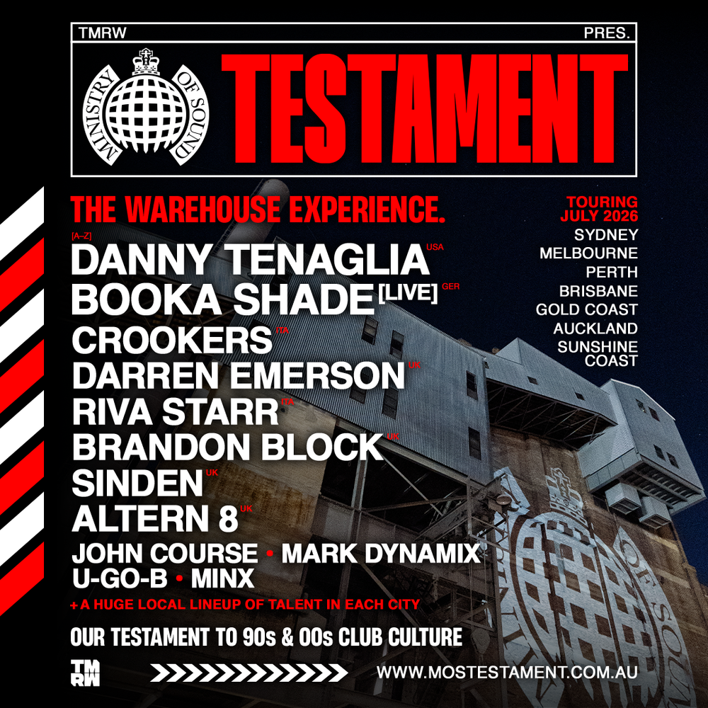 Ministry Of Sound Testament – Australian Tour 2026