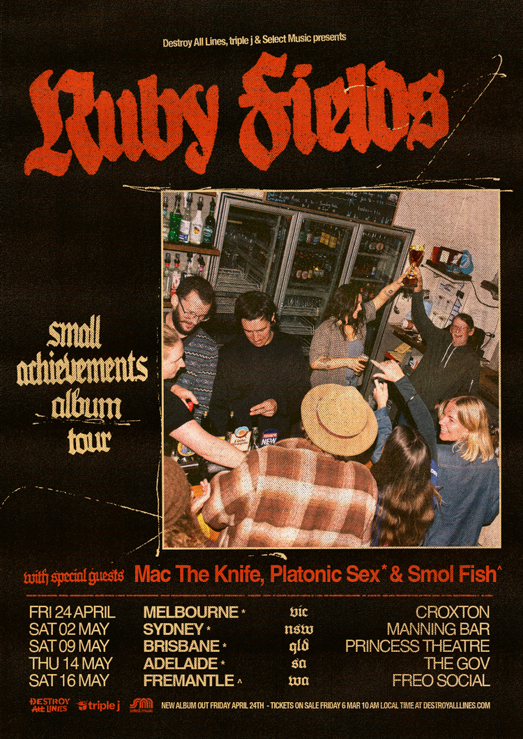 Ruby Fields - Small Achievements Australian Tour 2026