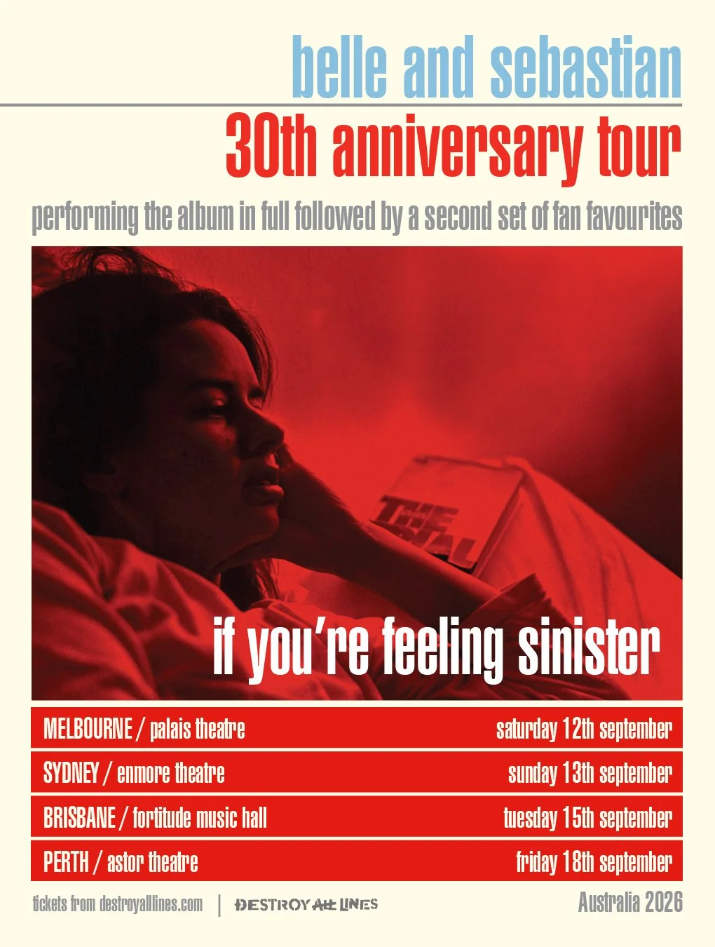 Belle and Sebastian – Australian Tour 2026