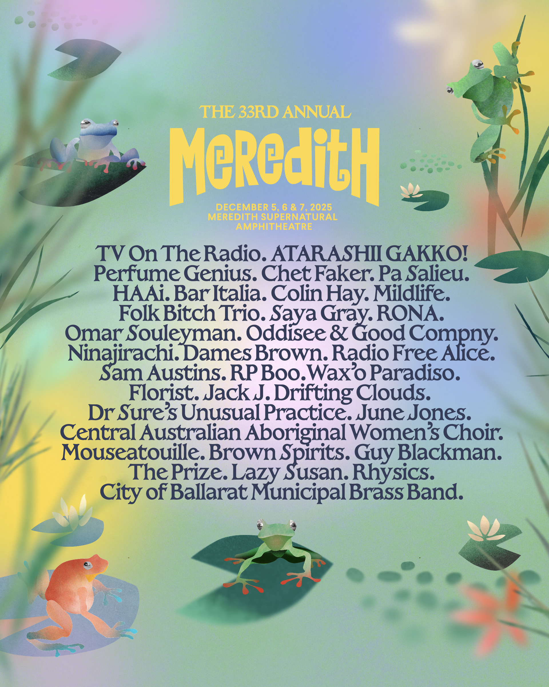 The 33rd Annual Meredith Music Festival