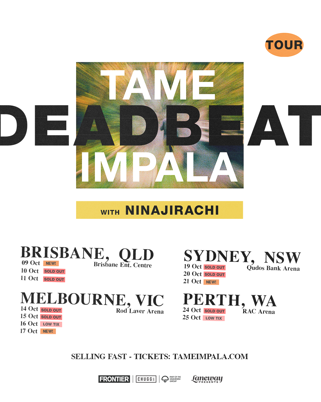 Tame Impala - Australian Tour 2026