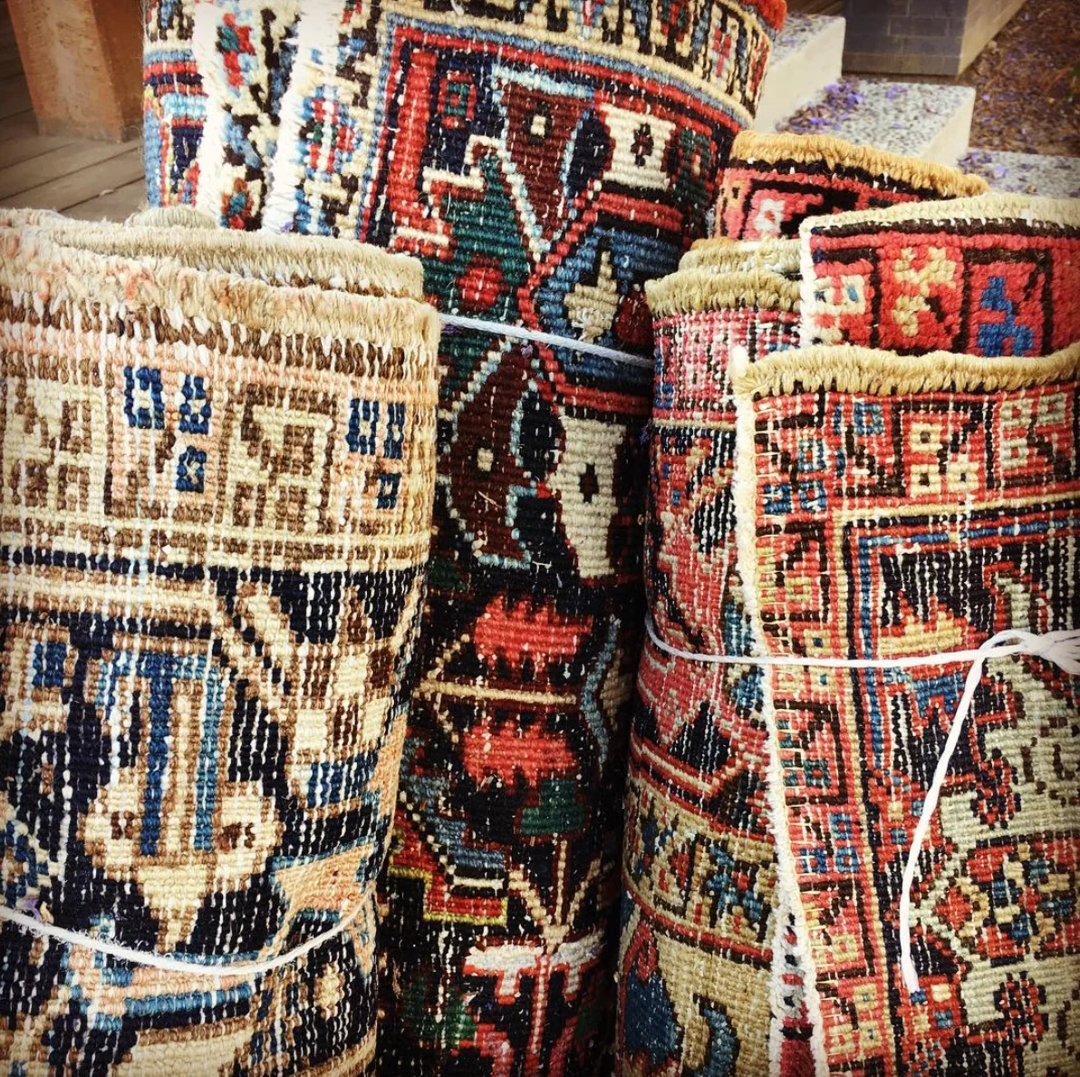 Blue Parakeet Rugs - Antique & Vintage Rugs