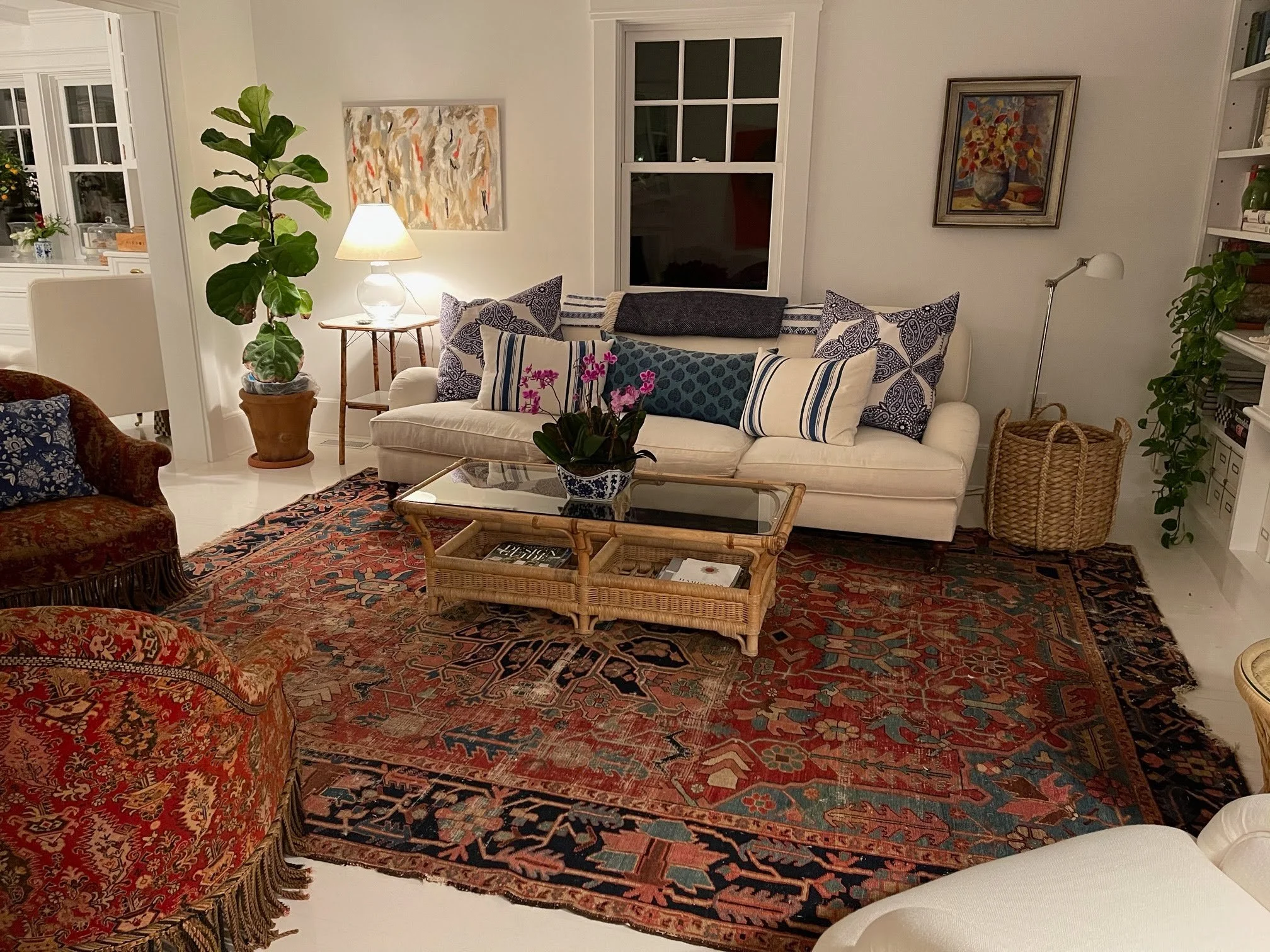 Blue Parakeet Rugs - Antique & Vintage Rugs