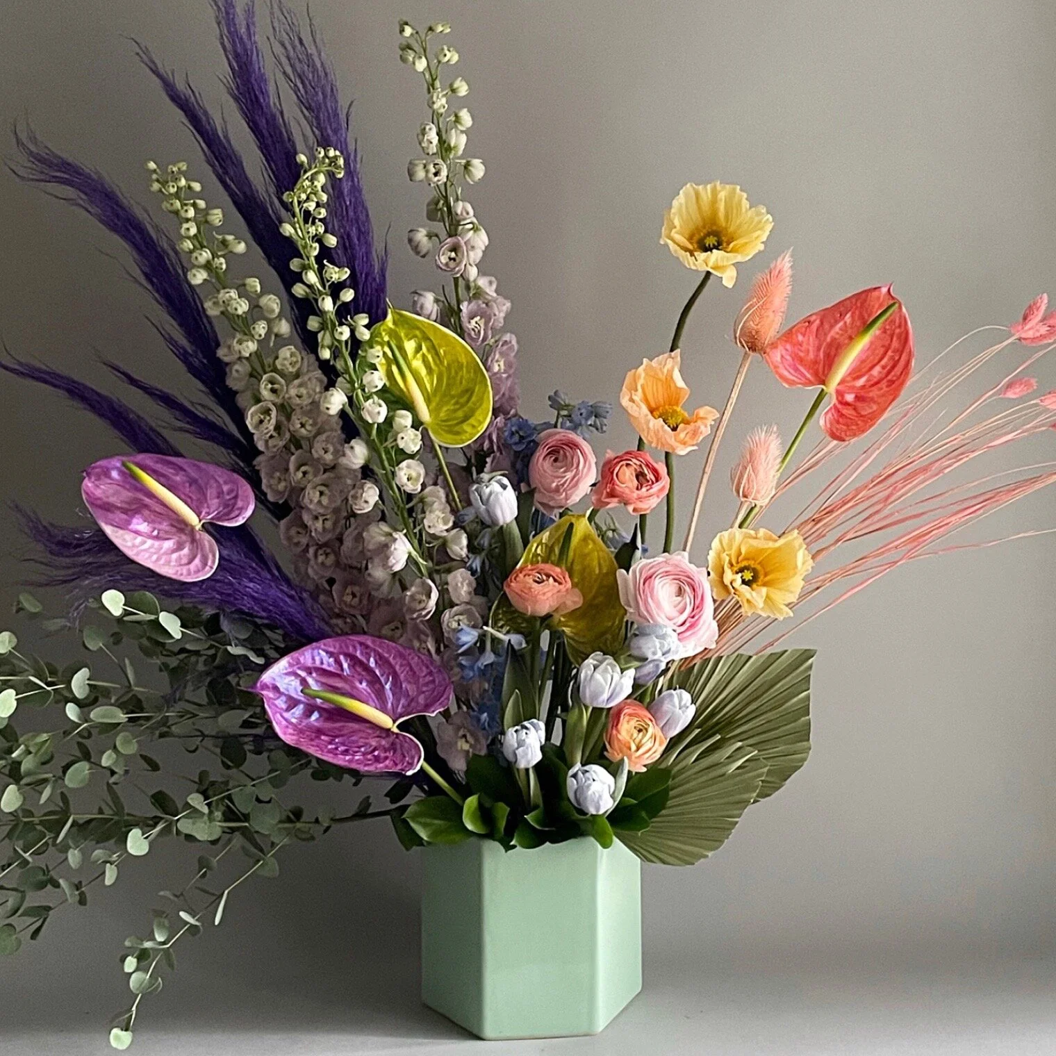 Rainbow Avant Garde Bouquets — Atelier Ashley Flowers