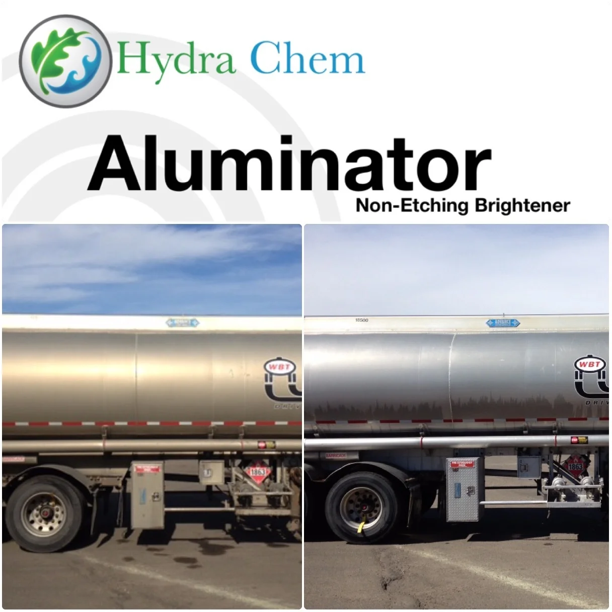 Organic Aluminum Cleaning, Heavy Duty Automotive Cleaner — HYDRA CHEM