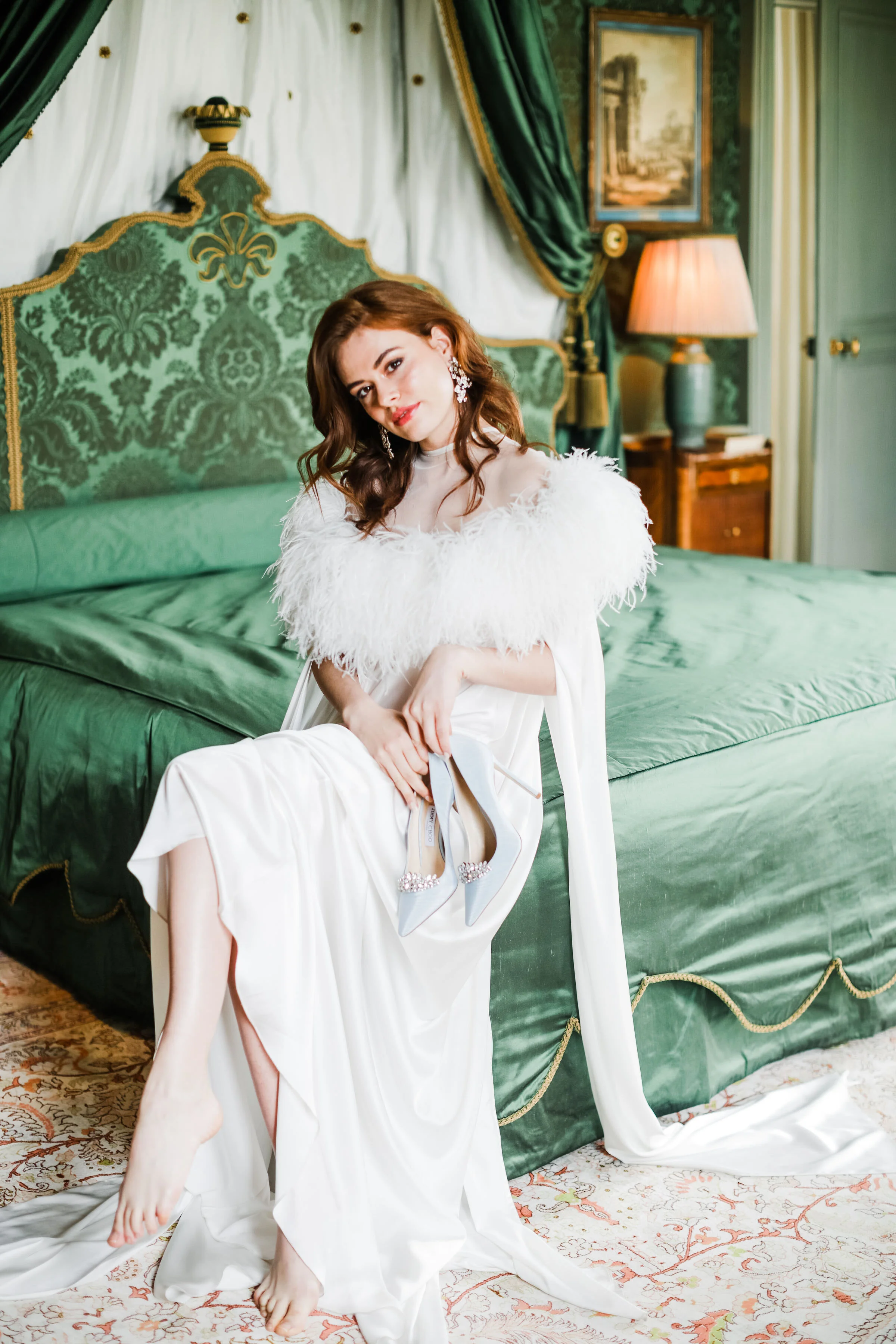 Royal Boudoir Photoshoot at Chateau de Villette — Makeup Artist in ...