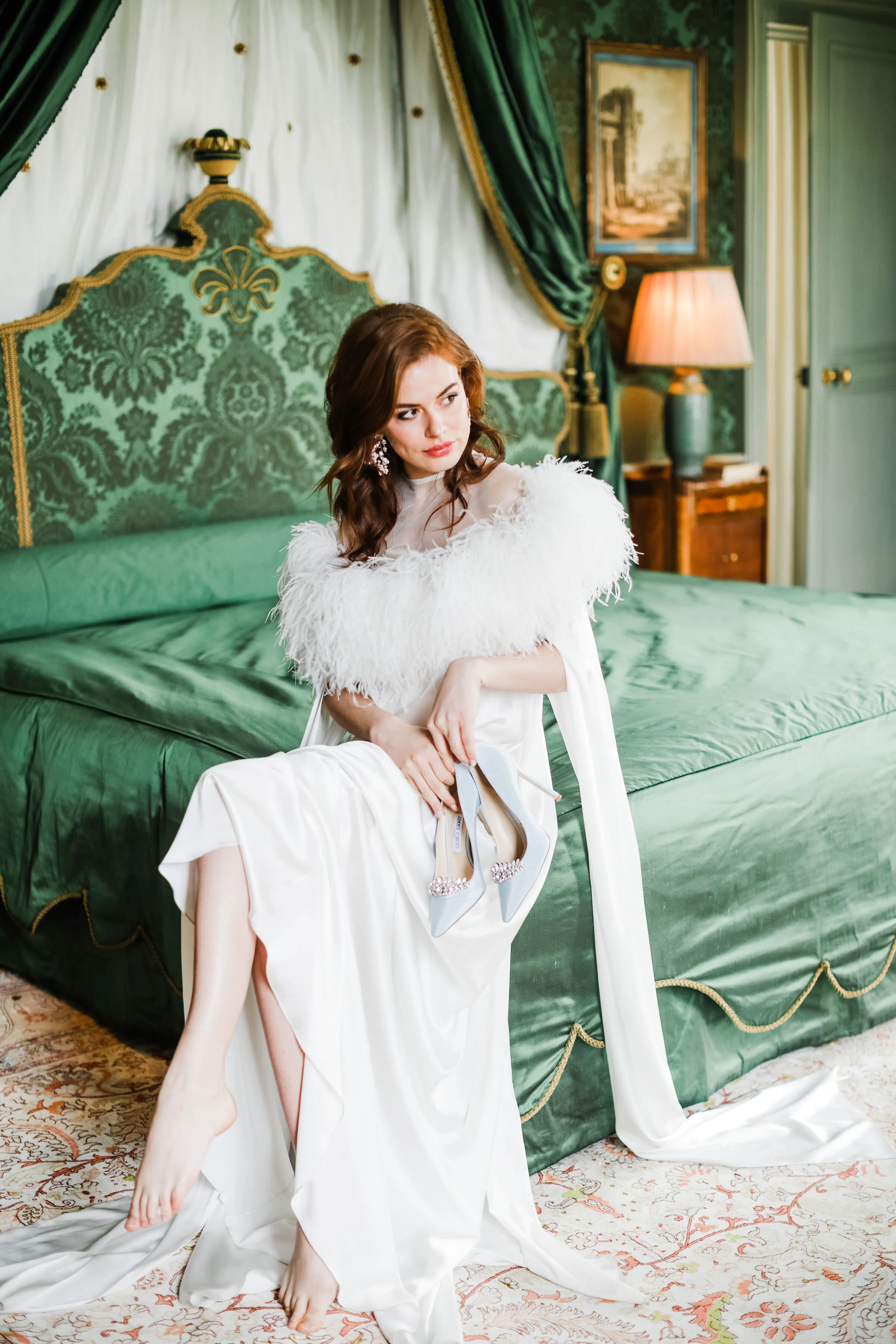 Royal Boudoir Photoshoot at Chateau de Villette — Makeup Artist in ...