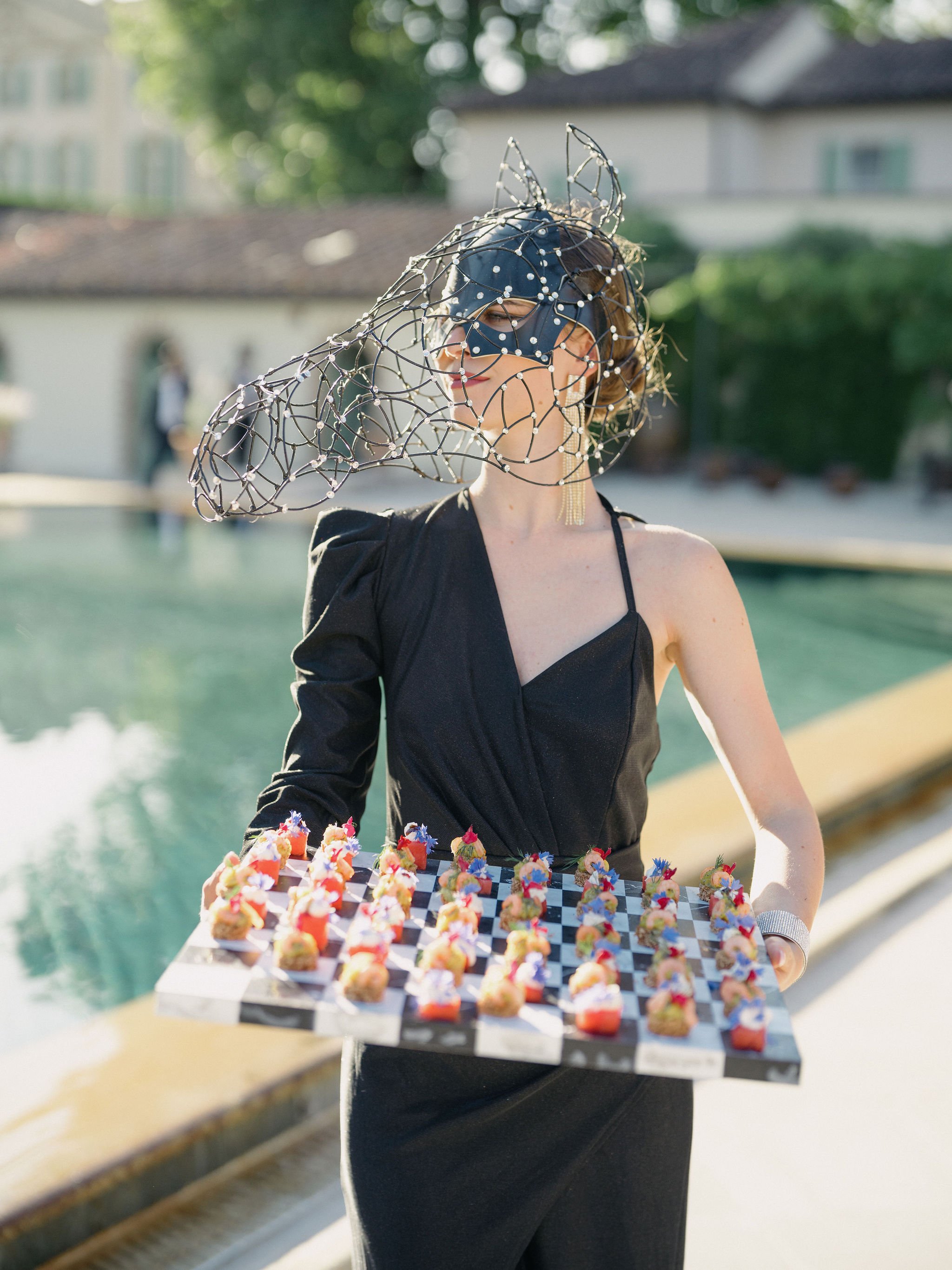 Bridal Makeup and Hairstyle for Burning Man Themed Wedding at Château ...