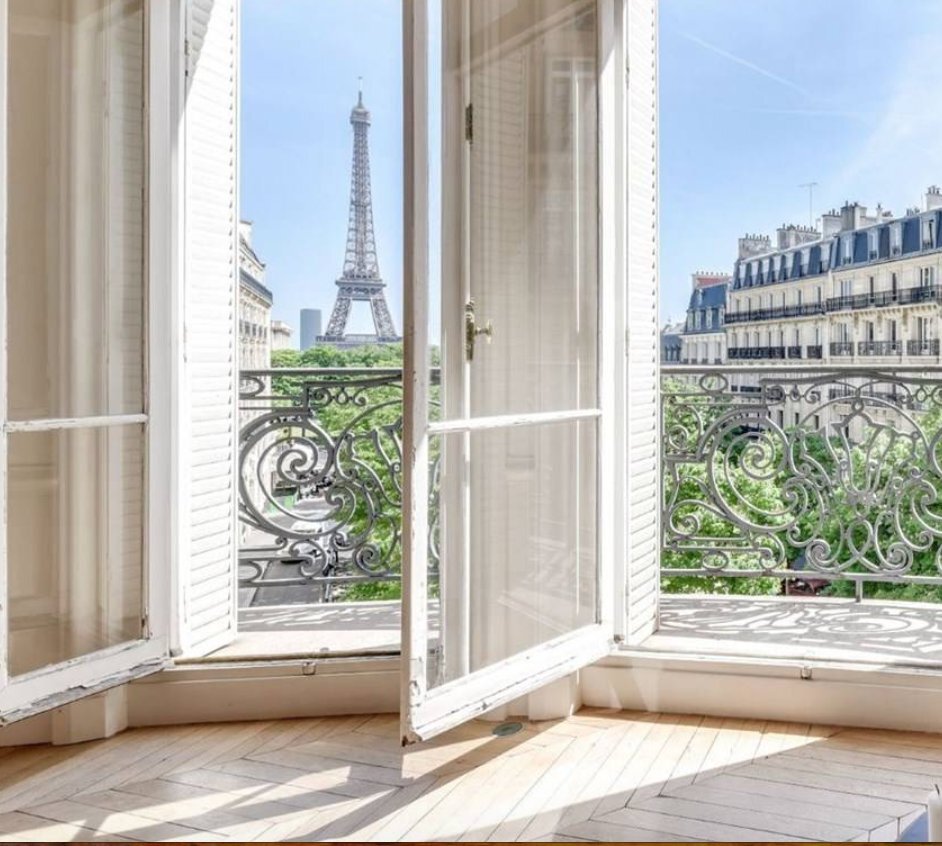 Eiffel Tower Window View