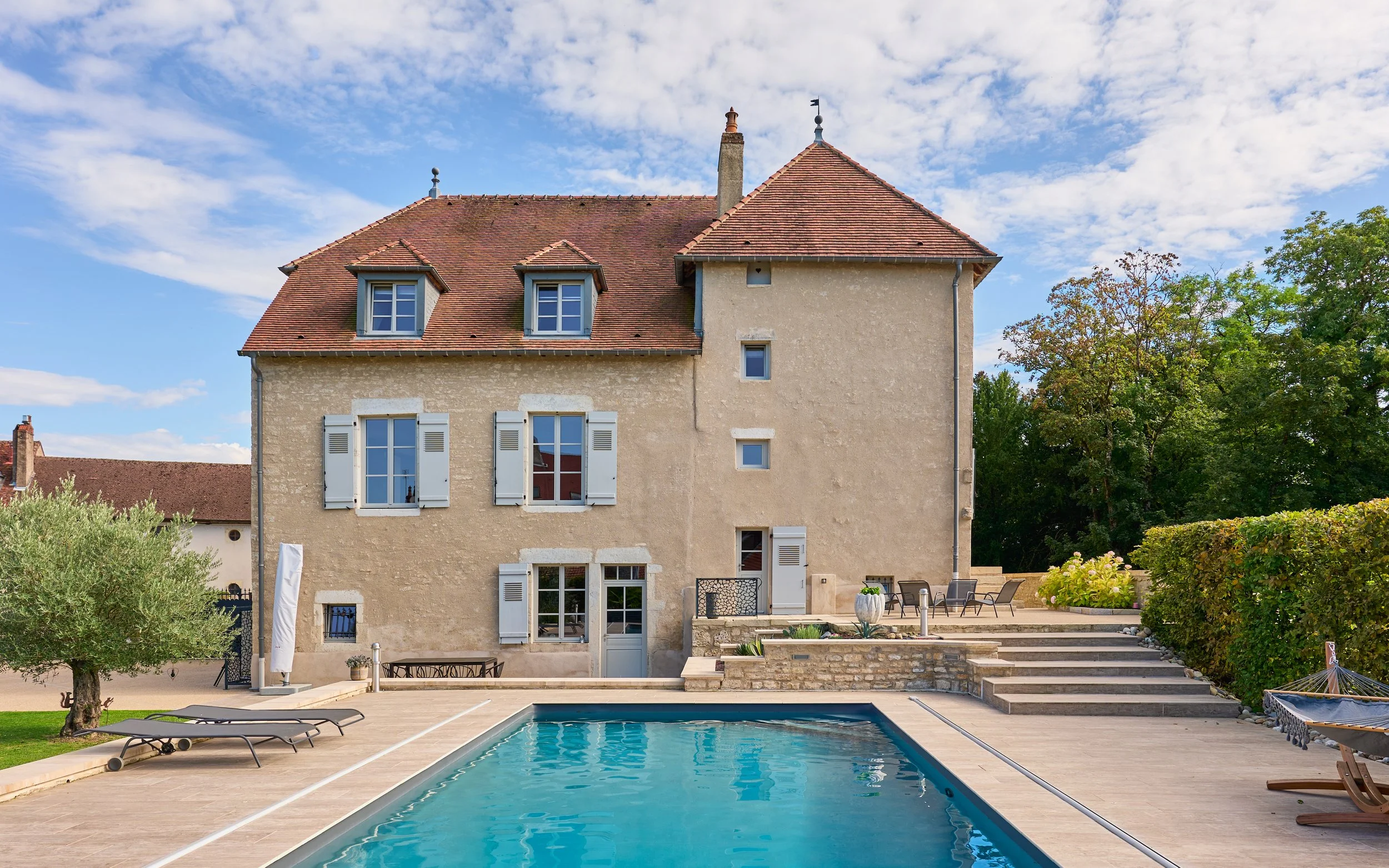 Restored Château Gatehouse with Pool in a Medieval Burgundy Village ...