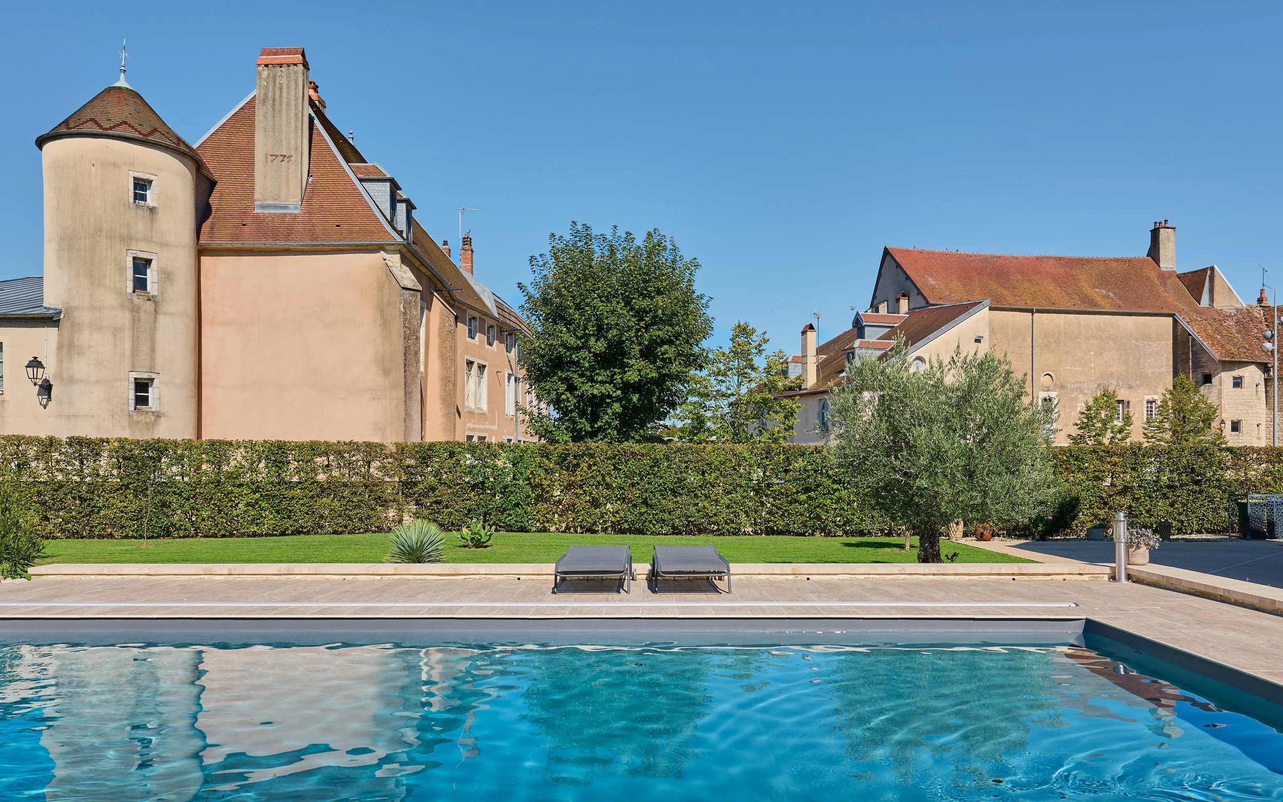 Restored Château Gatehouse with Pool in a Medieval Burgundy Village ...