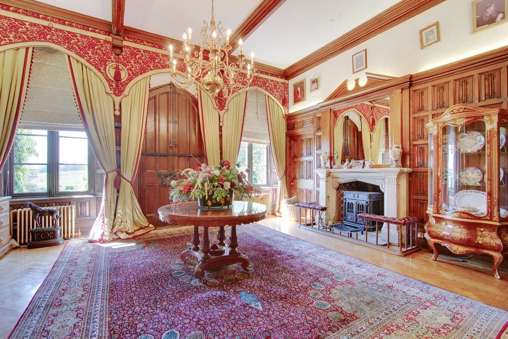 310 Acres, Five Residences, and a Gothic Revival Hall in the English ...