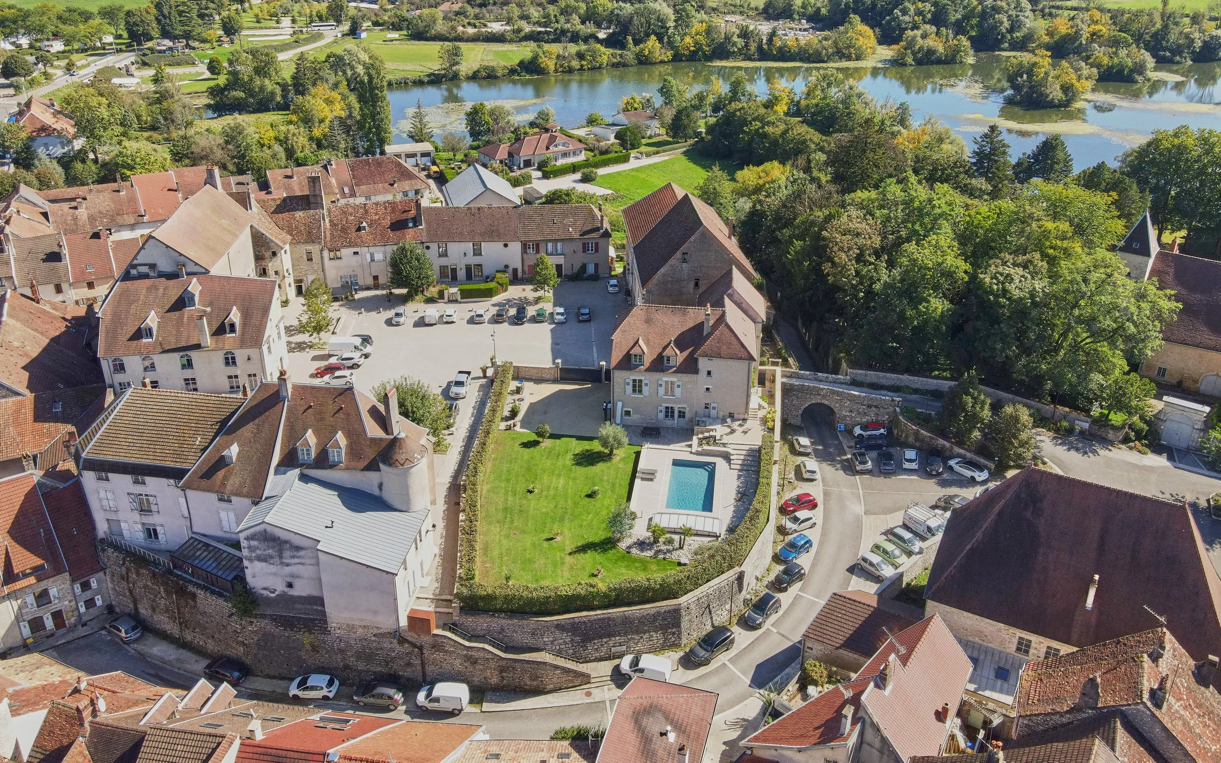Restored Château Gatehouse with Pool in a Medieval Burgundy Village ...