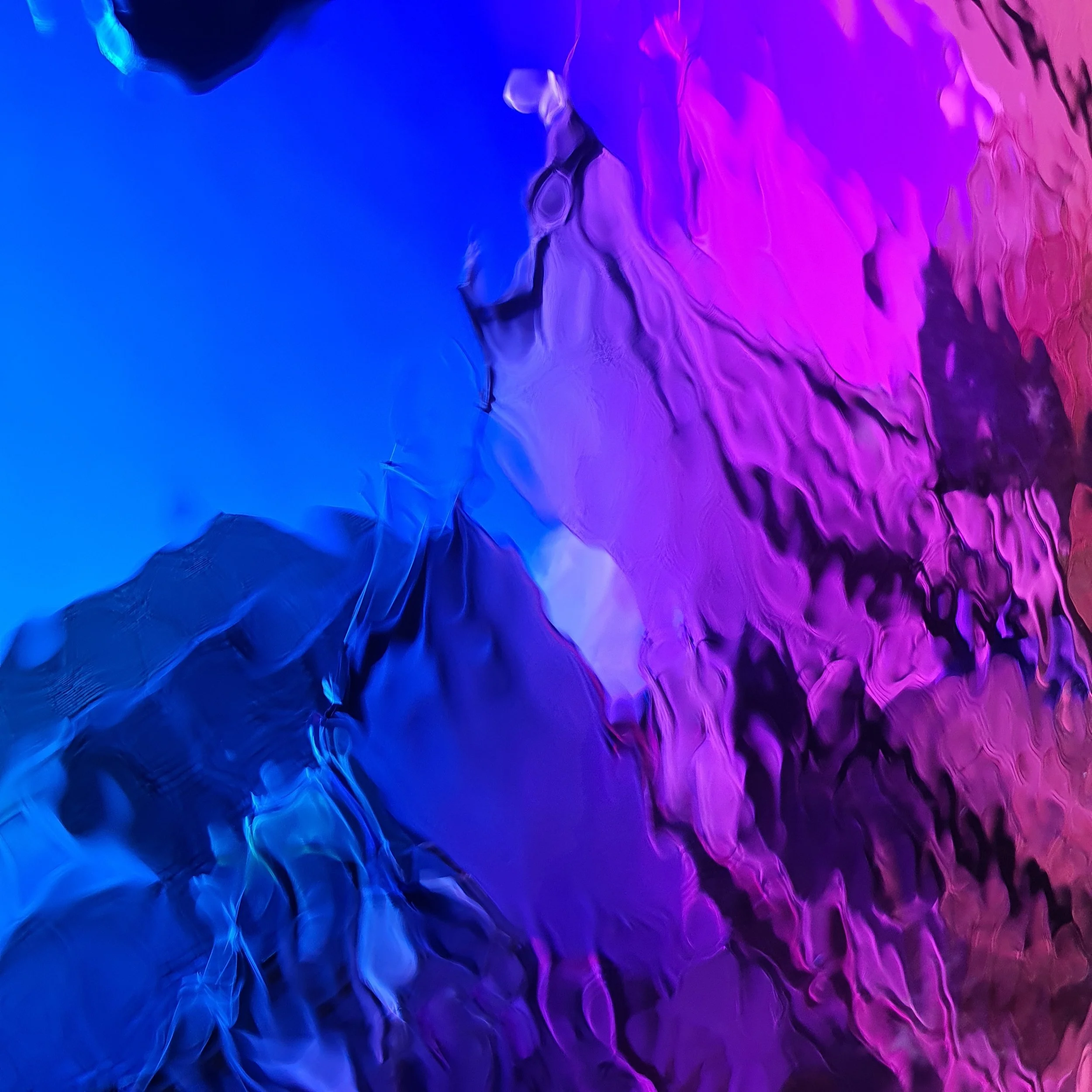 Pink Purple Blue Fused Glass Jewellery