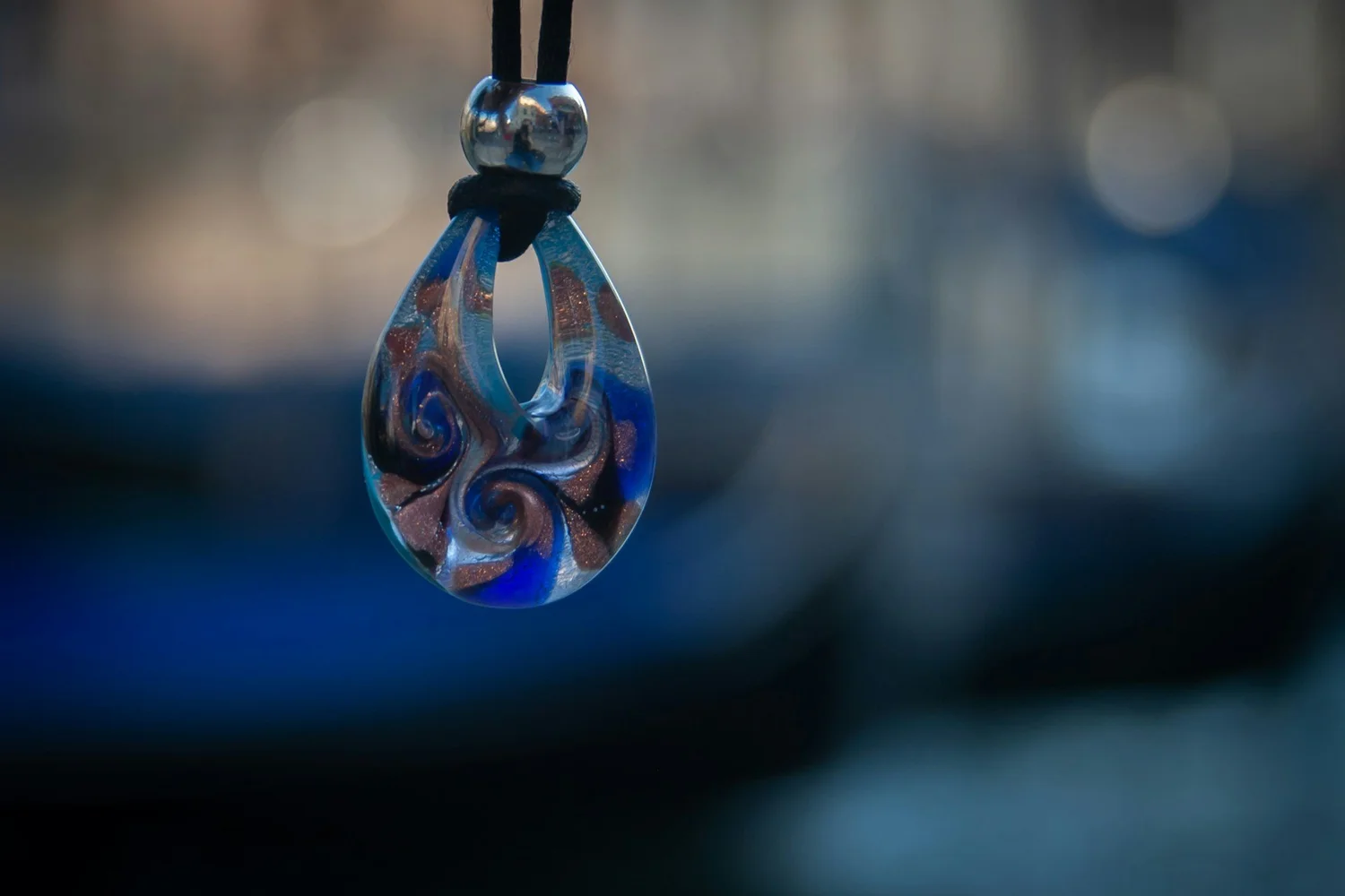 Different types of glass jewellery