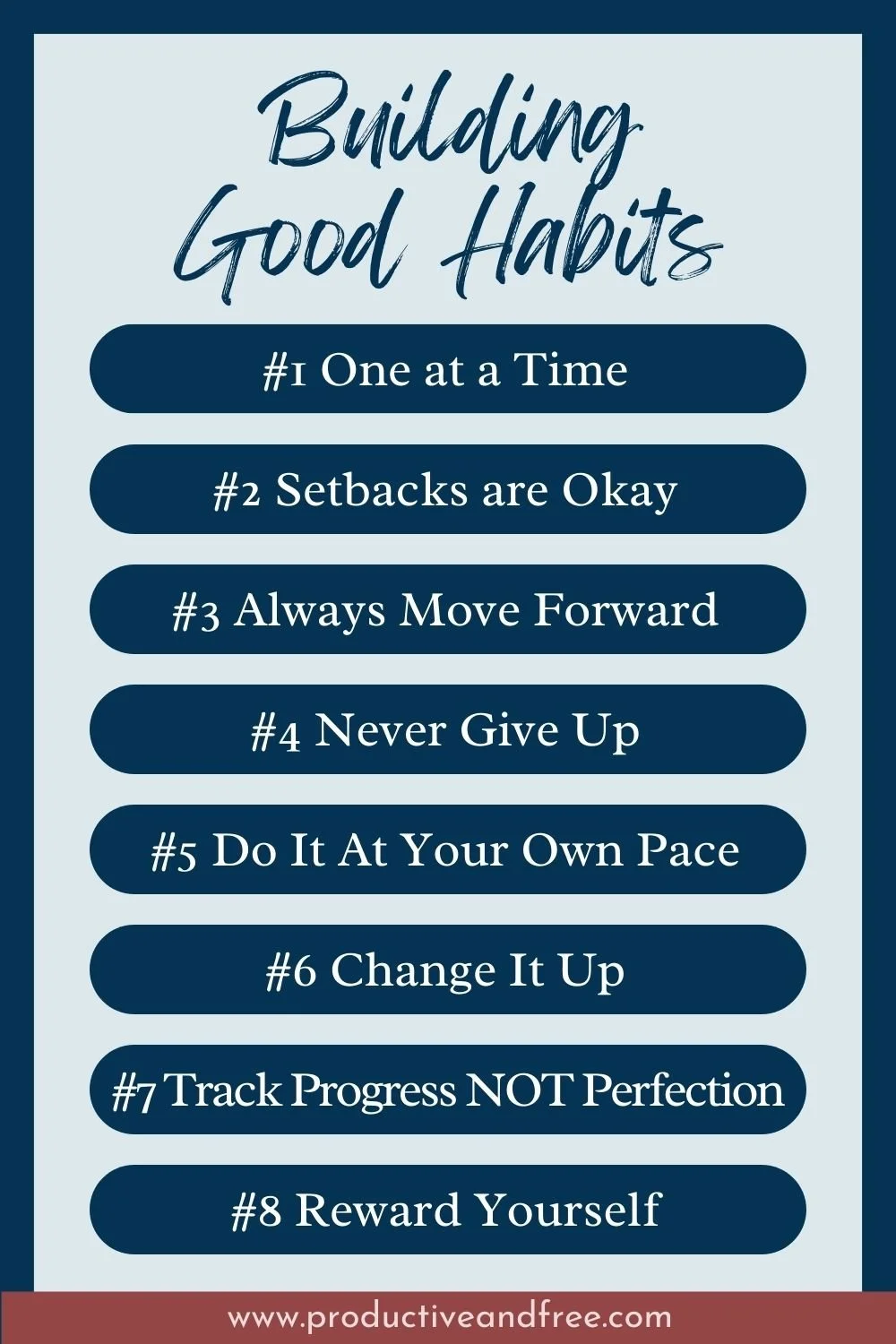 Building Good Habits + A New Habit Tracker — Productive and Free