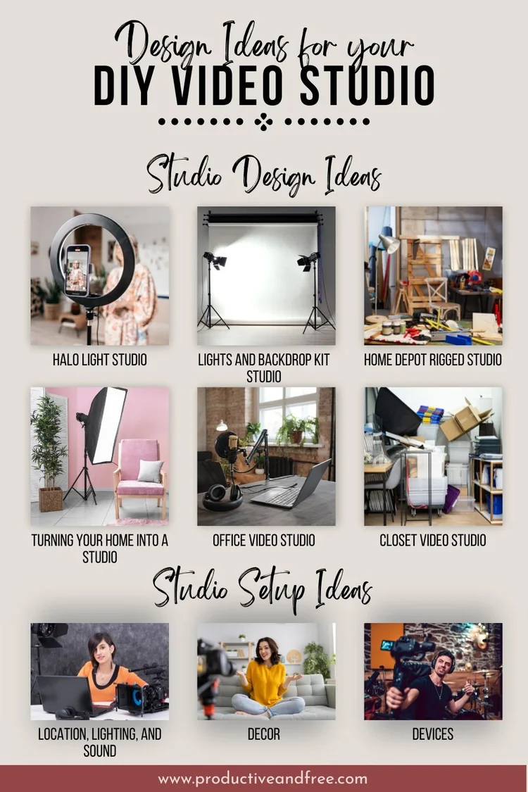 Design Ideas for Your DIY Video Studio — Productive and Free
