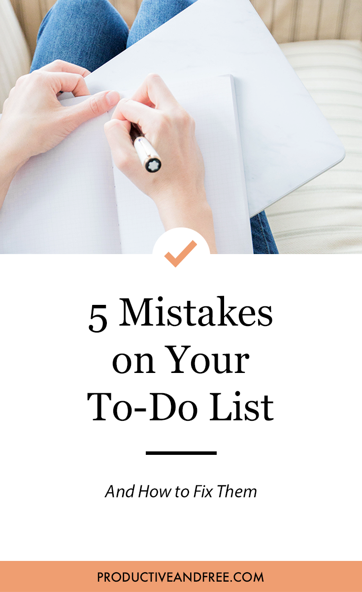 5 Mistakes on Your To-do List and How to Fix Them — Productive and Free