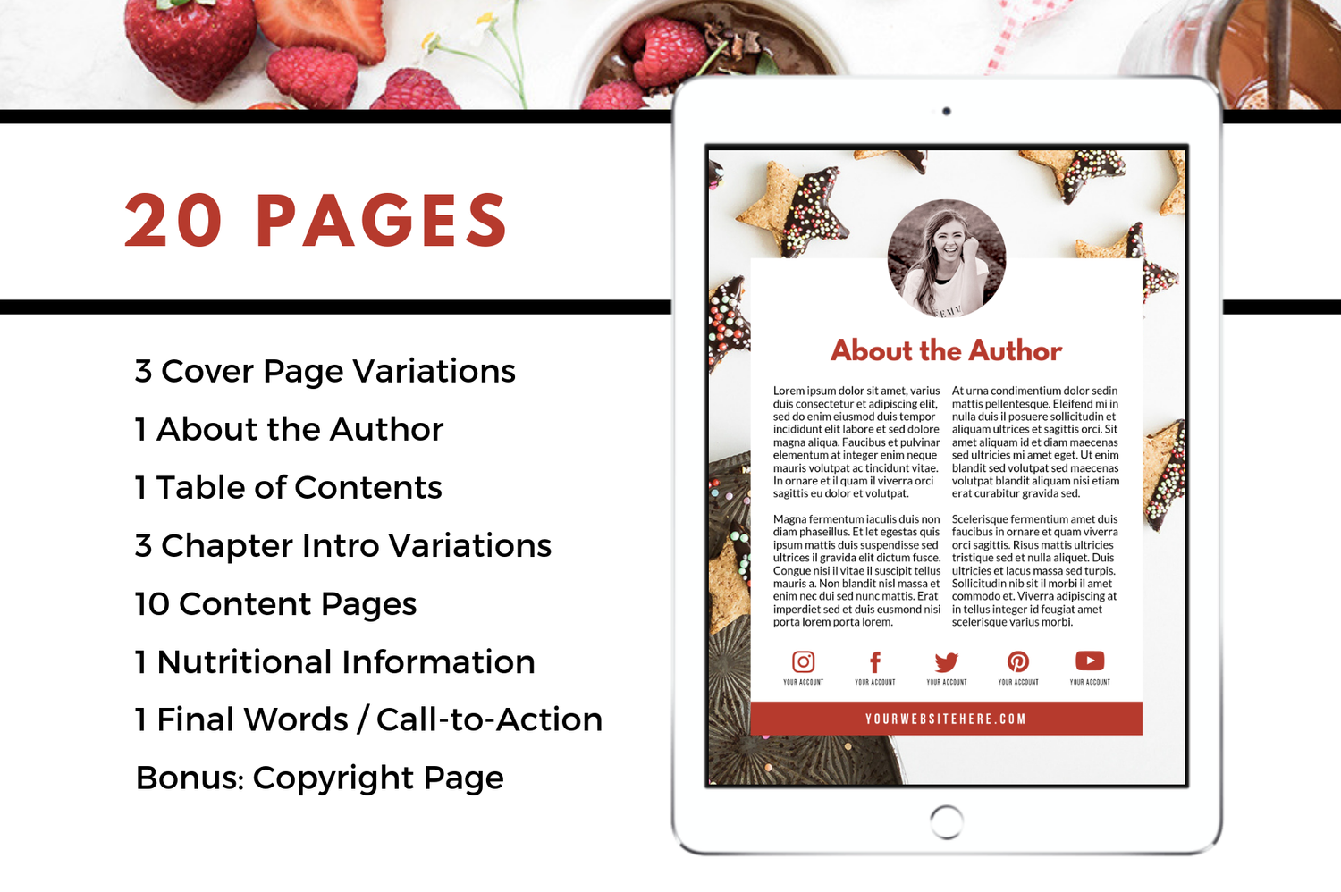 Recipe Book Table Of Contents Template