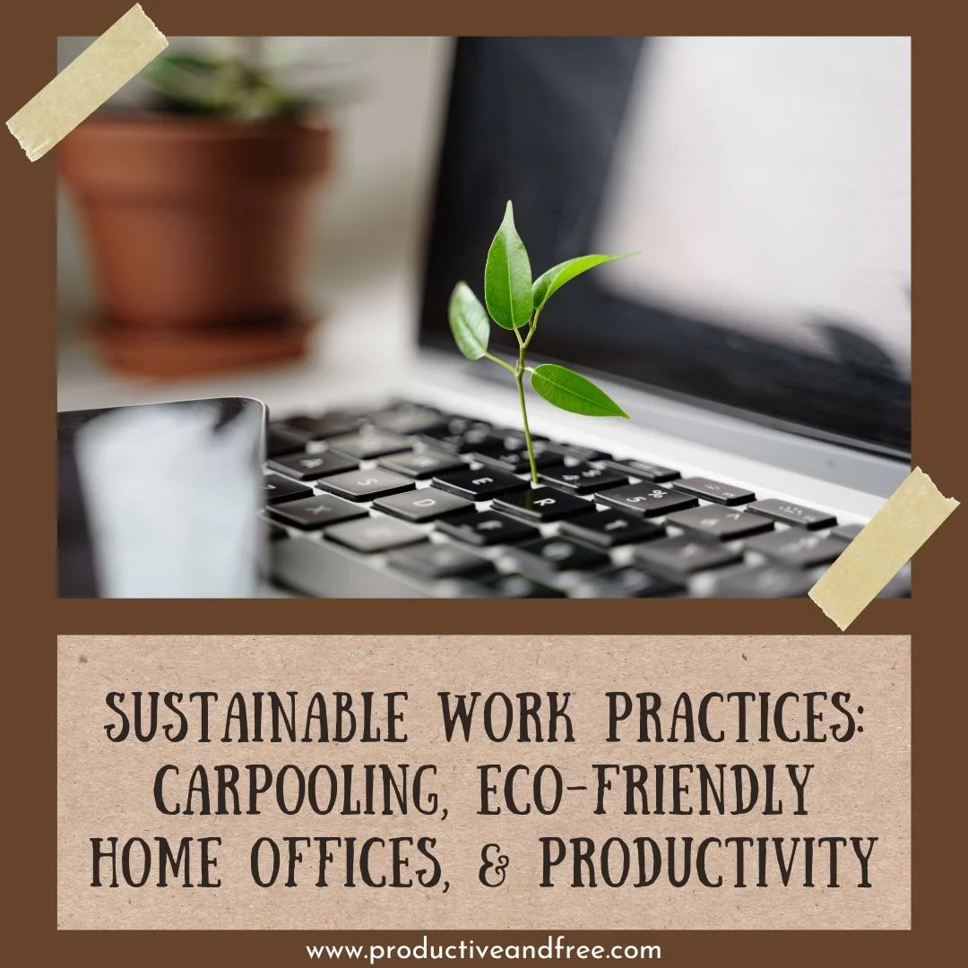 Sustainable Work Practices: Carpooling, Eco-Friendly Home Offices, and ...