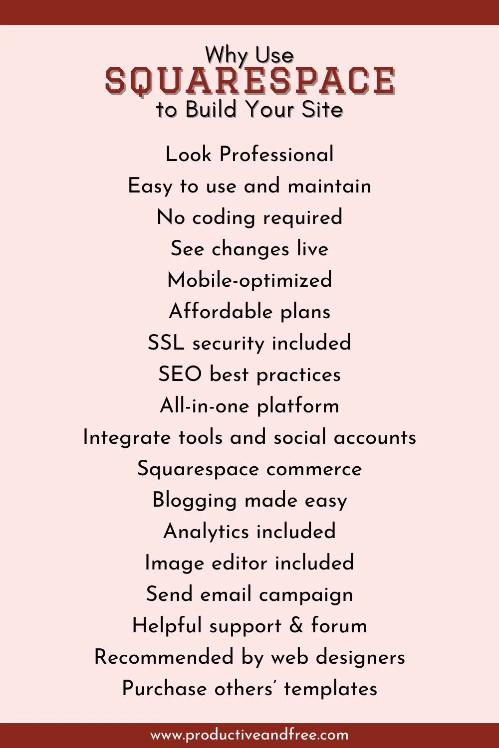 24 Reasons to Use Squarespace to Build Your Site — Productive and Free