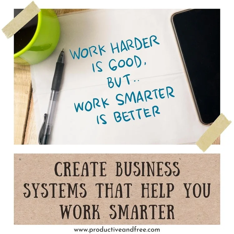 How to Create Business Systems That Help You Work Smarter — Productive ...