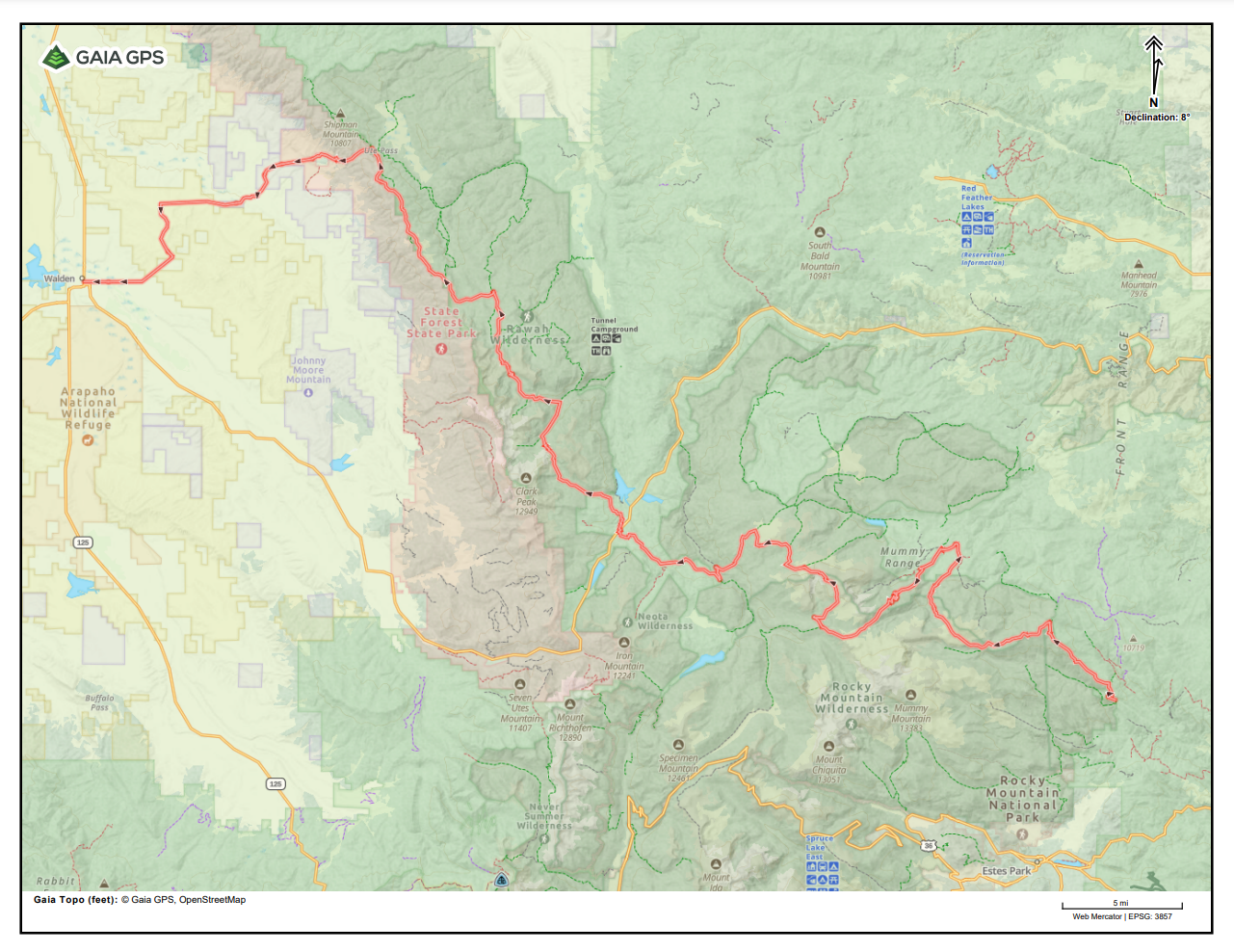 Northern Colorado Trail – Route, Maps, and Data Sheets — Long Trails