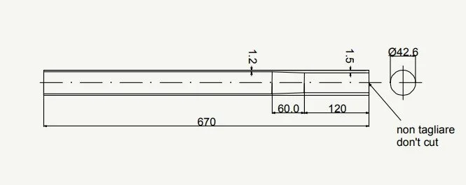 7005 DOWN TUBES — BICYCLE FABRICATION SUPPLY