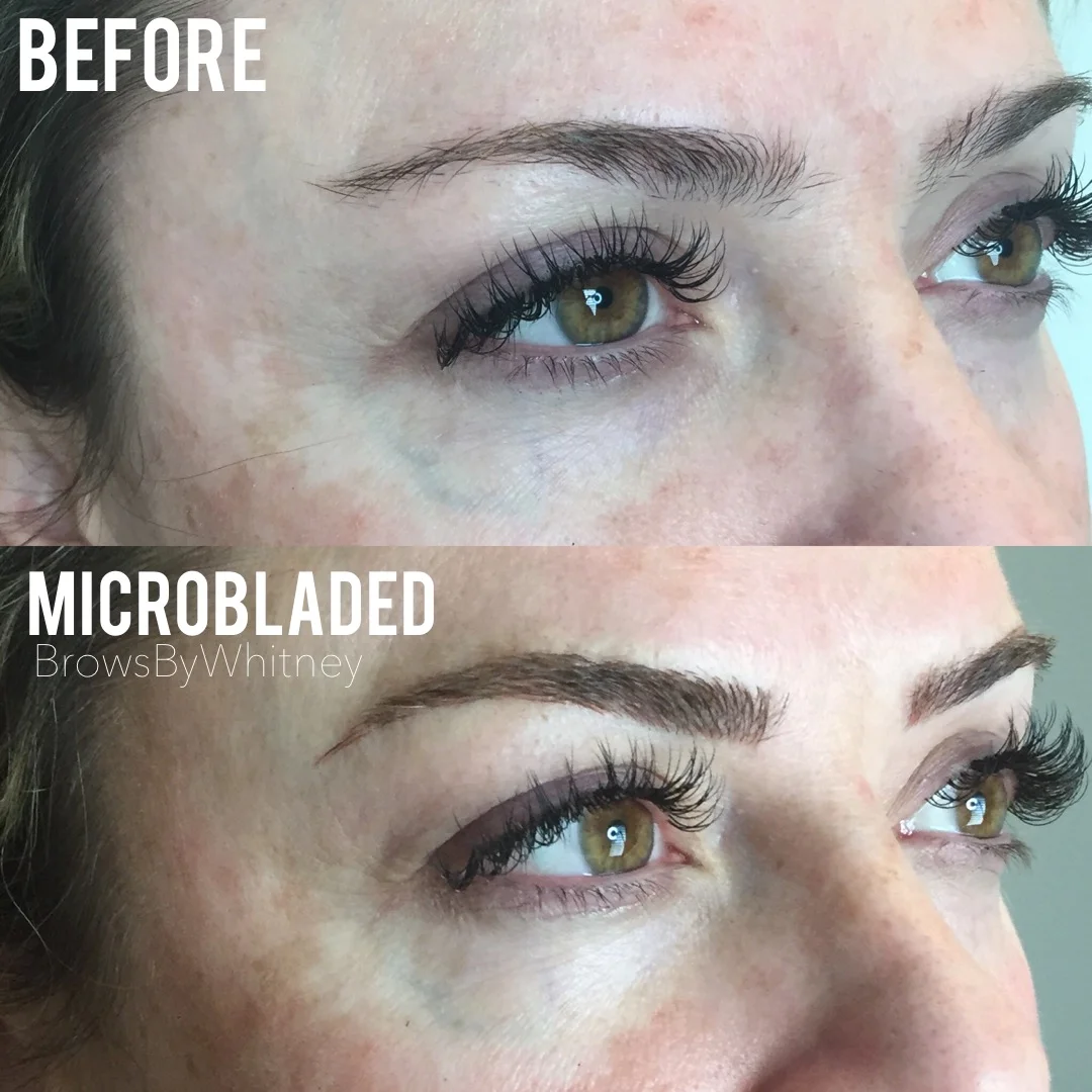 Microblading Before and After Pictures | Brows by Whitney