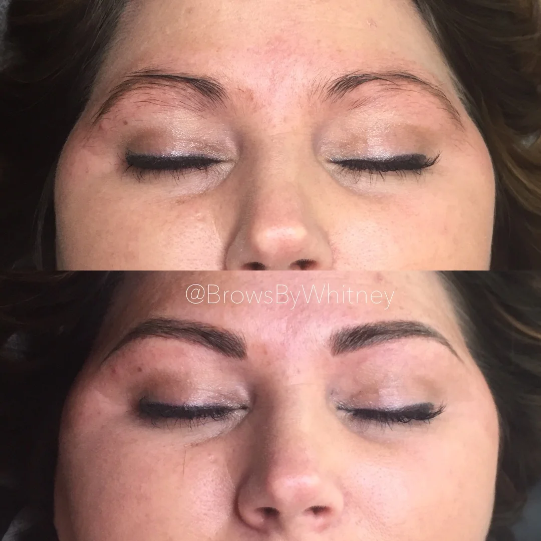 Microblading Before and After Pictures | Brows by Whitney