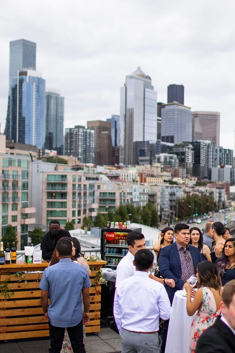 Seattle Rooftop Wedding at Bell Harbor International Conference Center ...