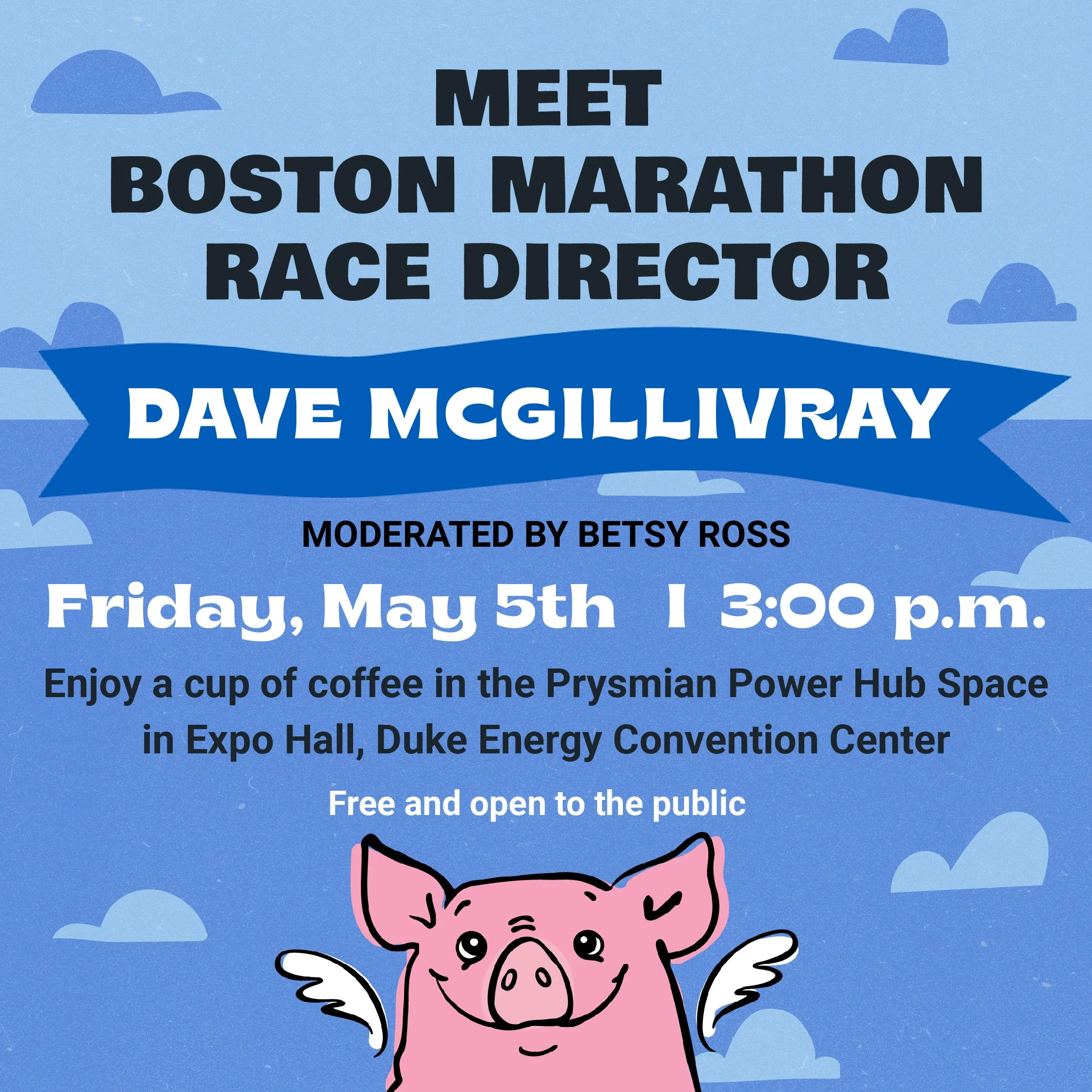Flying Pig Poster