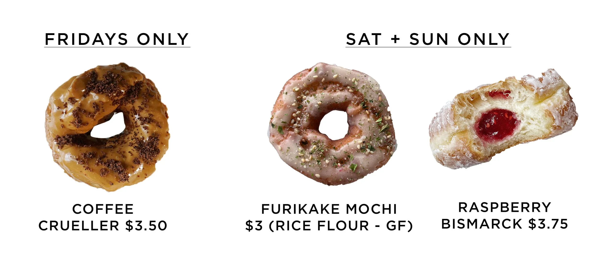 Menu — Raised Doughnuts